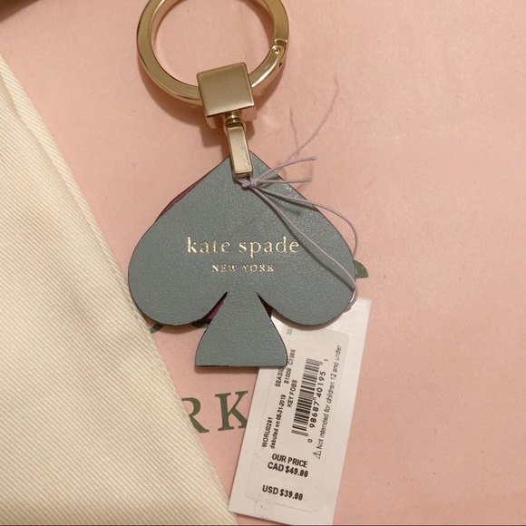 kate spade | Accessories | Kate Spade Stacked Spade Key Chain Fob ...